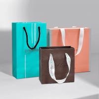 China Custom Matte Laminated Retail Euro Tote Bag 250g 300g Paper Tote Bags With Handles for sale