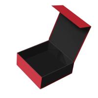 China Customized Logo Design Black Rigid Flat Cardboard Magnetic Folding Cajas Regalo For Cosmetics Gift Packaging for sale