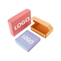 China Custom Size Logo Printing Small Corrugated Mailing Box Cosmetic Packaging Paper Box Self Sealing Shipping Box for sale