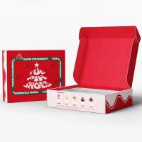 China Custom logo Folding Cardboard Corrugated Mailing Box Holiday Gift Cosmetic Packaging Shipping Box Colorful Decoration Embossed for sale