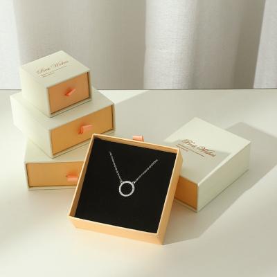 China Customized Cosmetic Set Rigid Pull-Out Sliding Drawer Jewelry Gift Packaging Paper Box With Insert for sale
