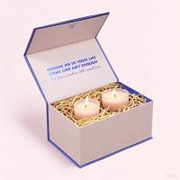China Custom Logo Color Square Blue Magnetic Jewellery Packaging Luxury Gift Boxes For Present for sale