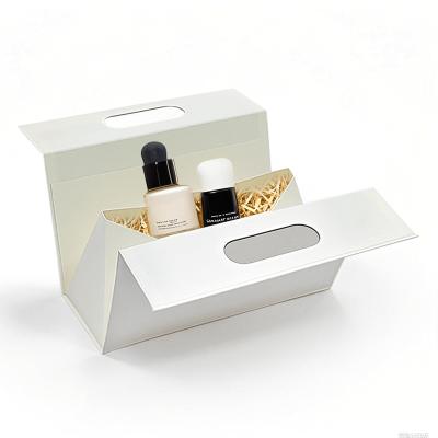 China Customized Unique Design Special Shaped Foldable Gift Box With Your Own Logo Portable With Handle for sale