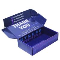 China Custom Biodegradable Mailer Shipping Boxes For Candles Wallets Photo Frames Eco-Friendly Waterproof Printed With Logo On Matte Surface for sale