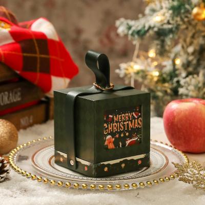 China Luxury Christmas Gift Box Elegant Gold Red Design For Family Celebrations for sale