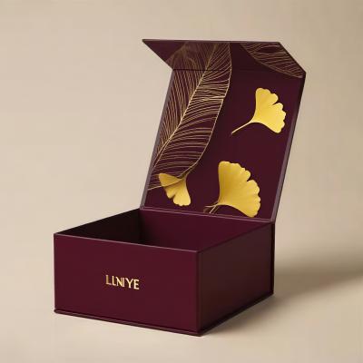 China Matte Rigid Cardboard Foldable Packaging Luxury Magnetic Closure Gift Box With Paperboard Liner for sale