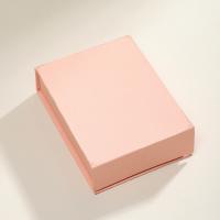China Custom Color Logo Pink High End Folding Box Spot Colour Logistics Magnetic jewelry Box Small for sale