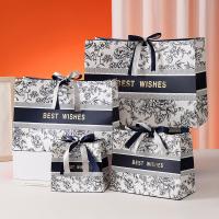 China Luxury Custom Small Paper Bags with Ribbon Handle for Jewelry Boxes Wholesale Gift & Craft Packaging Lamination Printing for sale