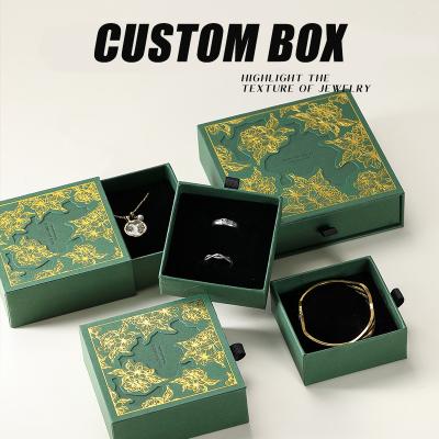 China Factory Custom 9*9cm Square Paper Earring Necklace Hollow Packaging Box for Magnetic Jewelry Gift for sale