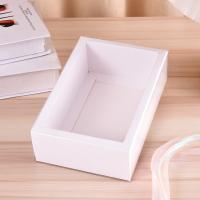 China Custom High-End  Packaging Boxes Kraft Paper Drawer Box with Clear PET Window for sale