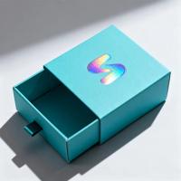 China Wholesale Luxury Square Pattern Drawer Slide White Cardboard Gift Packaging Jewelry Box for sale