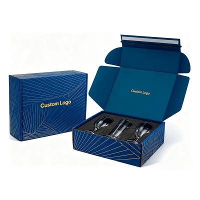 China Custom Self-Sealing Mailer Corrugated Paper Boxes for Clothing Cosmetics Perfume Cap Packaging Tear Strip Printed Box for sale
