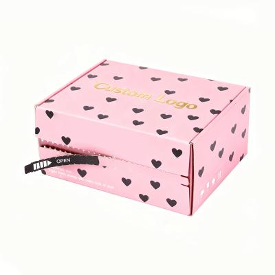 China Luxury Custom Corrugated Paper Boxes Cardboard Gift Mailing Mailer Shipping Container for Clothing Packaging for sale
