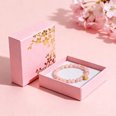 China Custom Designed Luxury Gift Box Embossed Green Rigid Paper Jewelry Box  for Rings and Earrings Fashion Accessory Storage for sale