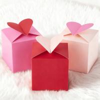 China Unleash Charm Love Our Exclusive Heart-Shaped Card Box Glossy Matt Laminating Sponge Liner Every Special Moment Handle Candles for sale
