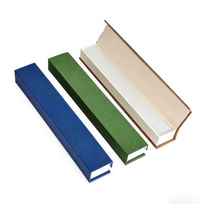 China Luxury Solid Color Rectangle Clamshell Incense Box Custom Kraft Paper Packaging For Gifts Rigid Boxes Sponge Lining Stamping for sale