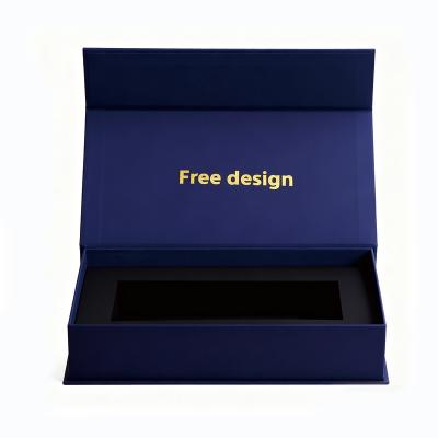 China Custom Personalized Packaging Box With Magnetic Closure Black Insert For Shoes Clothing for sale