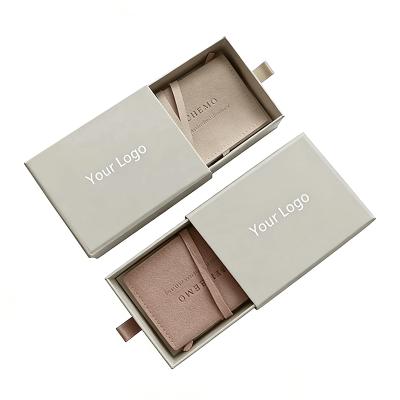 China Custom Gold Foil Coated Paper Jewelry Packaging Box Drawer Paper Boxes With Foam Insert for Necklaces Bracelets Bangles Earrings for sale