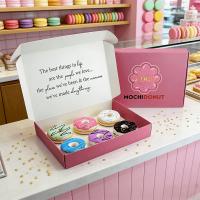 China Custom Eco Friendly White Kraft Paper Boxes Corrugated Flip Top Cardboard Box for Candle Incense Chocolate Bar Donuts for sale