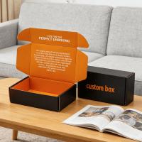 China Custom Logo Fashionable and Trendy Corrugated Paper Shipping Box  for Clothing T-shirt Cap Hat for sale