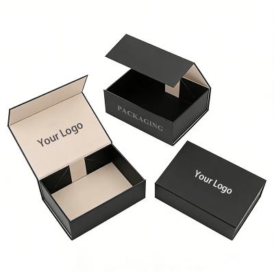 China Custom Size Recyclable Corrugated Cardboard Rigid Packaging Boxes Luxury Folding Magnetic Gift Box for sale