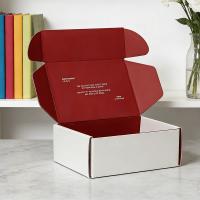 China Custom White Cardboard Foldable and Recycled Boxes for Shipping and Packaging of Clothes with logo for sale