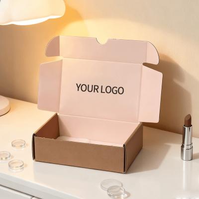 China Custom Logo Mailer Box Corrugated Shipping Packaging Box for E-commerce Products for sale
