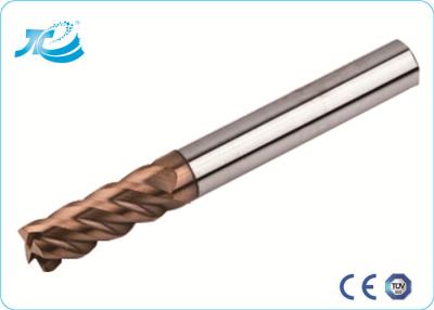 China HRC 60 High Performance End Mills Tungsten Steel with TiN Coating for sale