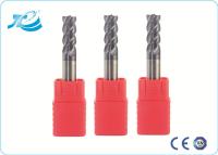 China Square High Performance End Mills 4 Flute End Mill HRC 55 / 60 / 65 for sale