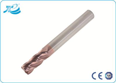 China Solid Carbide Cutter 2 / 4 / 6 Flute End Mill 50-100mm Overall Length for sale
