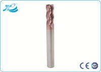 China Hardness 55 / 60 / 65 Corner Radius End Mill , 4 Flute End Mill for sale