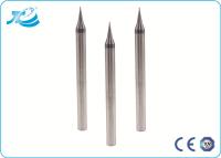 China 0.2 - 0.6 um Tungsten Carbide End Mill , 2 Flute Micro End Mills for Stainless Steel for sale