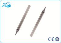 China TiAlN Coating Solid Carbide Cutting Tools , 0.5 mm Micro Diameter Flat End Mill for sale