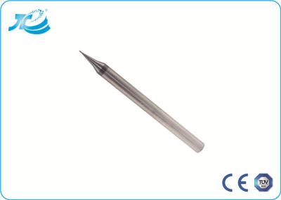 China Diameter 0.1 mm - 0.9 mm 2 Flute Micro End Mill , Tungsten Carbide End Mill for sale