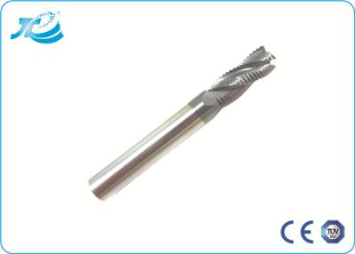 China Solid Carbide End Mill HRC 55 , Plastic Cutting End Mills Air Oil Cooling Mode for sale