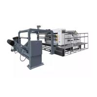 China Max 1400mm Diameter Jumbo Kraft Paper Roll Cutting Machine with Automatic Trimming for sale