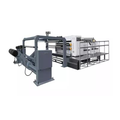 China Max 1400mm Diameter Jumbo Kraft Paper Roll Cutting Machine with Automatic Trimming for sale