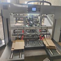 China Semi Automatic Double Piece Carton Box Stitching Machine for Corrugated Cardboard Sheet for sale