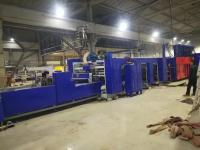 China 2500 KG Hebei Liheng Fully Automatic Online Flexo Printing Slotting Die Cutter With Online Folder Gluer Bundler Machine for sale