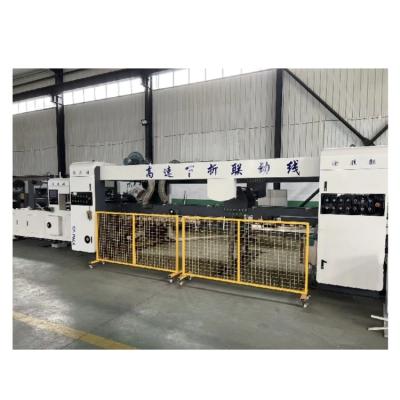 China Hang Plate Corrugated Flexo Printing Machine With Slotter Cardboard Folder Gluer Machine for sale