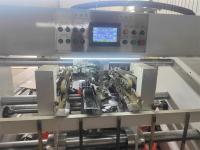 China Corrugated Carton Trays Double Pieces Stitching Machine with Nail Distance 30-150mm for sale