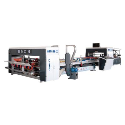 China 380v Voltage Full Automatic Corrugated Paperboard Cardboard Carton Box Flexo Folder Gluer for sale