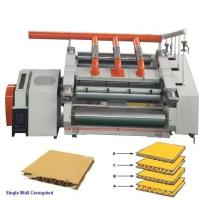 China Carton Oblique Single Facer Corrugation 2 Ply Corrugated Cardboard Sheet Making Machine for sale