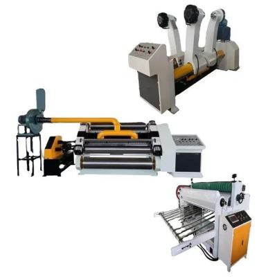 China Hotels Single Facer Corrugated 2 Ply Cardboard Line Automatic Production Line Making Machine for sale