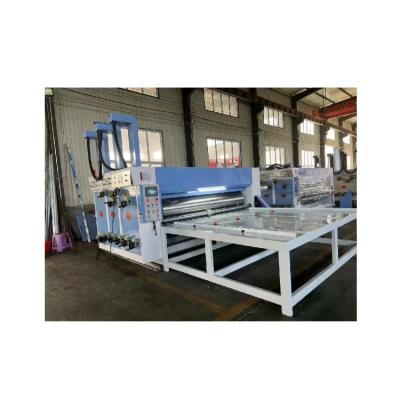 China Chain Feeding 2 Color Printing Slotting Machine for Corrugated Cardboard Production for sale