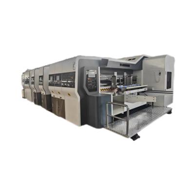 China 1-6 Colors Printing Automatic Corrugated Carton Box Pizza Box Slotter Die Cutting Machine for sale