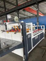 China Semi Automatic Folder Gluer Machine for Corrugated Cardboard Speed Of Machinery 1-75m/min for sale