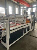 China Semi Automatic Folder Gluer Machine for Corrugated Cardboard Speed Of Machinery 1-75m/min for sale