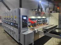China Automatic Lead-edge Feeding Flexo Four Color Printing Slotting Die Cutting Machine for sale
