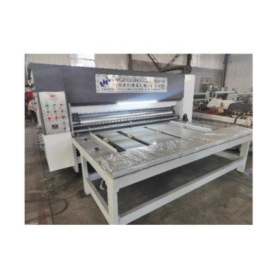 China AC380V Chain Feed Corrugated Board 4 Colour Flexo Printing Machine With Slotter And Creaser for sale